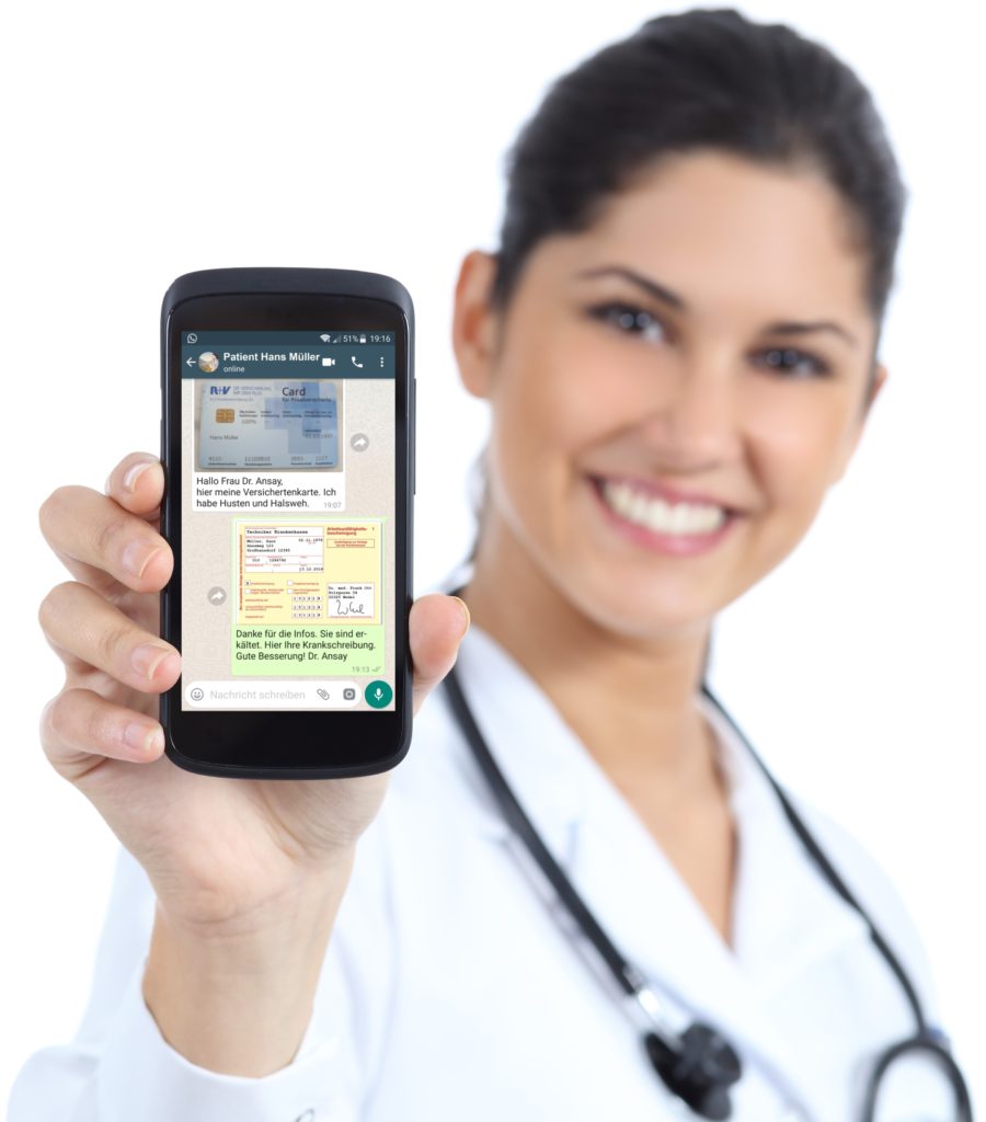 Online-Krankschreibung – AU-Schein per WhatsApp